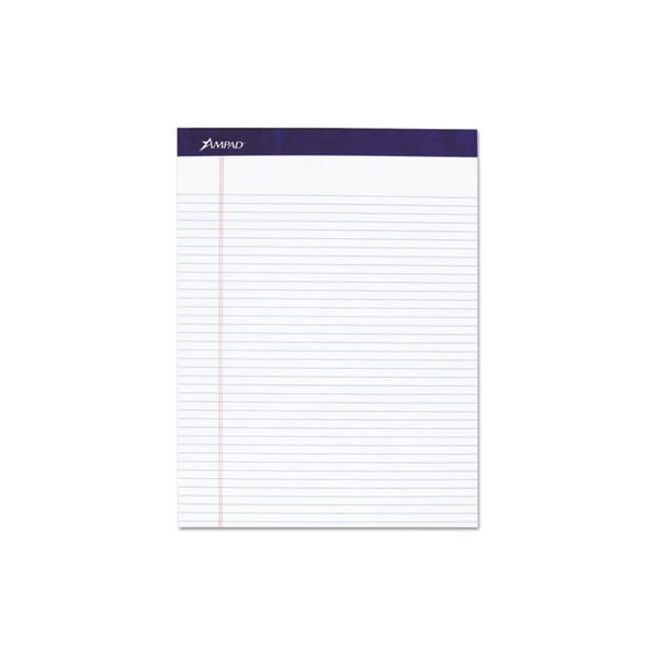 Ampad/ Of Amercn Pd&Ppr Ampad, LEGAL RULED PADS, NARROW RULE, 8.5 X 11. ...