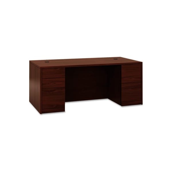 Hon Wood Desk - Full Height Pedestals - 72inW x 36inD x 29-1/2inH ...