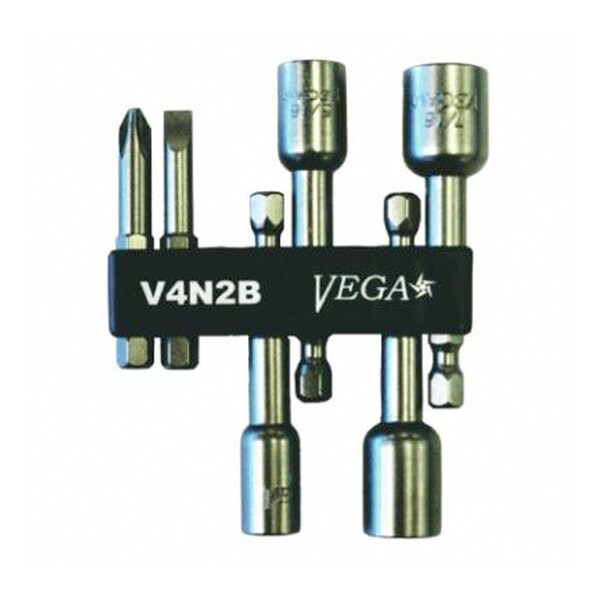Vega Driver Bit & Nutsetter Set 6pc V4N2B | Zoro