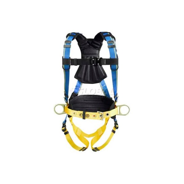 Werner Werner Blue Armor Construction Harness, Quick-Connect Buckle, M ...