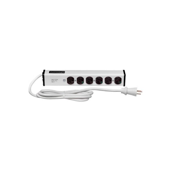 Wiremold Power Strip, Surge, Medical Grade, 5-15P, 15 ft. ULM6-15* | Zoro