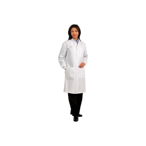 Superior Surgical Manufacturing Unisex Snap Front Lab Coat, White, 2XL ...