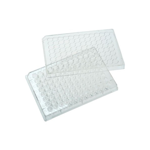Celltreat CELLTREAT 96 Well Tissue Culture Plate with Lid, Individual ...