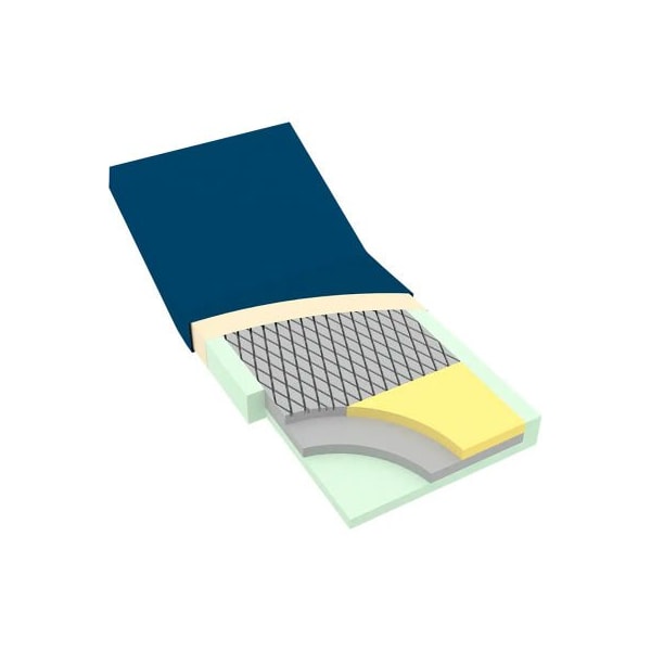 Dynarex DynaRest Deluxe Tri-Layer Foam Mattress, 80inL x 36inW x 6inH ...