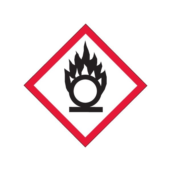 Bsc Preferred 2 x 2'' Pictogram - Flame Over Circle Labels BUY00039640 ...