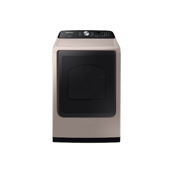 Samsung 7.4 cu. ft. Champagne Gas Dryer with Sensor Dry, Reversible ...