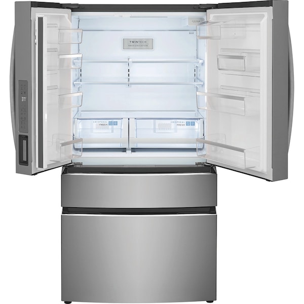 Frigidaire 22.1 Cu.Ft. Counter-Depth 4-Door French Door Refrigerator ...