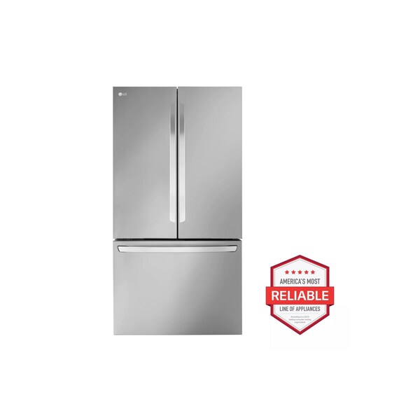 Lg 27 cu. ft. Counter-Depth French Door Refrigerator with Internal ...