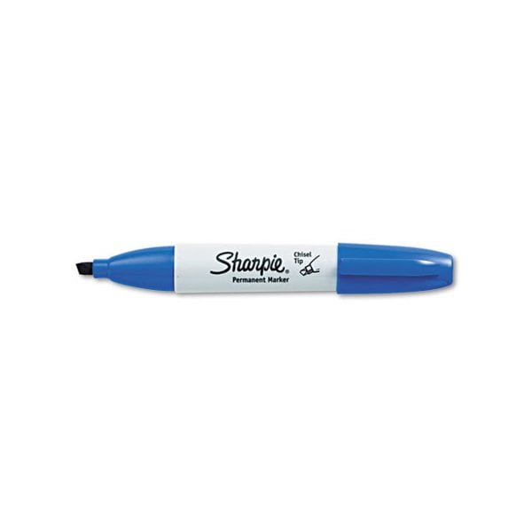 Bsc Preferred Blue Sharpie Chisel Tip Markers, 12PK BUY04000529 | Zoro