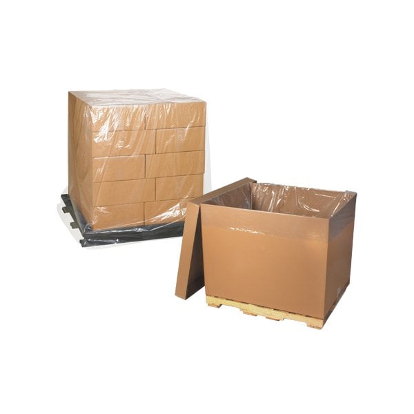 Bsc Preferred 60 x 40 x 85'' - 3 Mil Clear Pallet Covers, 50PK ...