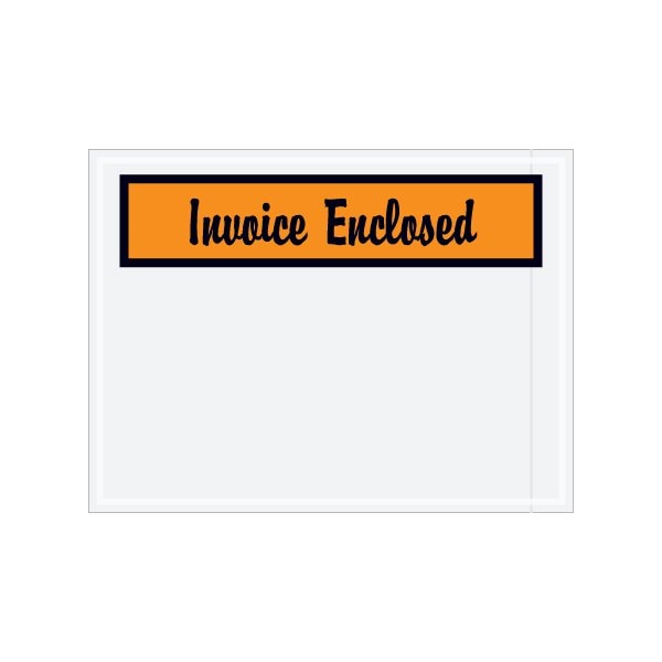 Bsc Preferred 4-1/2 x 6'' Orange ''Invoice Enclosed'' Envelopes, 1000PK ...