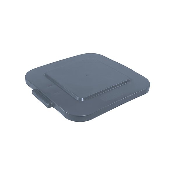 Rubbermaid Rubbermaid Brute Square Trash Can Flat Lid - 40 Gallon, Gray ...