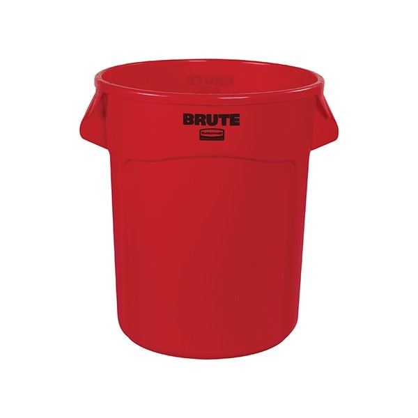 Rubbermaid Rubbermaid Brute Trash Can - 20 Gallon, Red BUY00030842 | Zoro