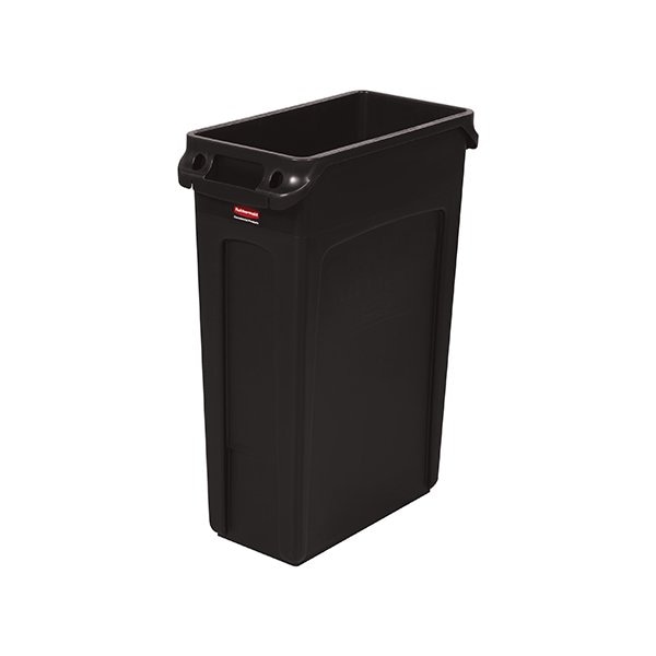 Rubbermaid Rubbermaid Slim Jim Trash Can - 23 Gallon, Black BUY00020470 ...