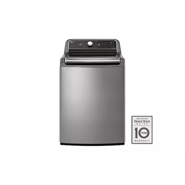 Lg 5.3 cu.ft. Mega Capacity Smart Wi-Fi Enabled Top Load Washing ...