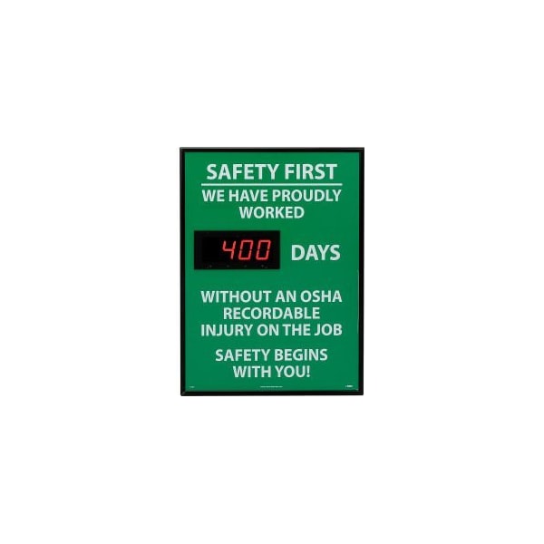 Nmc Digital Safety Scoreboard Sign - Safety First, We Have Proudly ...