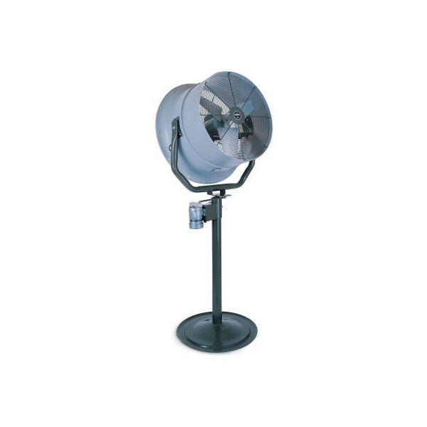 Triangle Engineering 24" Oscillating Pedestal Fan, 5,600 CFM, 1/2 HP, 1 ...