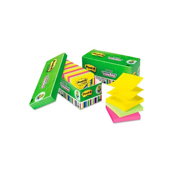 3M Post-it® Pop-up Notes Ultra Pop-Up Note Refills R33018AUCP, 3" x 3 ...