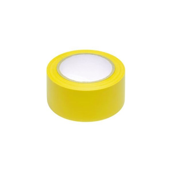 Top Tape And Label INCOM Safety Tape Solid Yellow, 3W x 108'L, 1 Roll ...