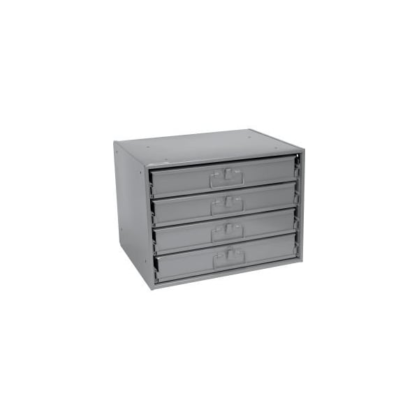 Durham Mfg Durham Steel Compartment Box Rack 20 x 15-3/4 x 15 with 4 of ...