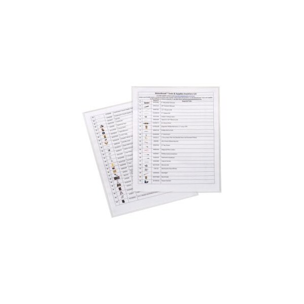 Reliance Worldwide Cintas Laminated Inventory Sheets inv-sheet | Zoro