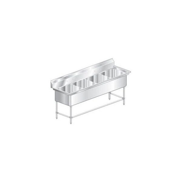 Aero Manufacturing Company Four Bowl Aerospec SS NSF Sink 2F4-2114 | Zoro