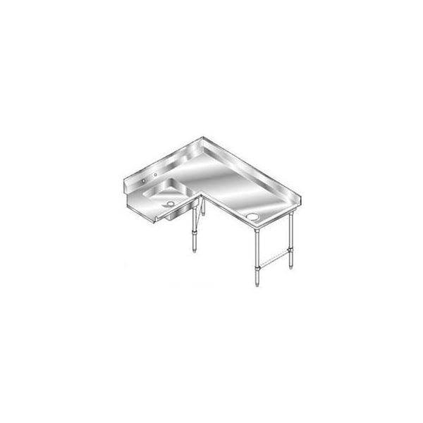 Aero spec SS NSF Soiled Corner w/ Right Drainboard - 120 x 60 2SDC-R ...