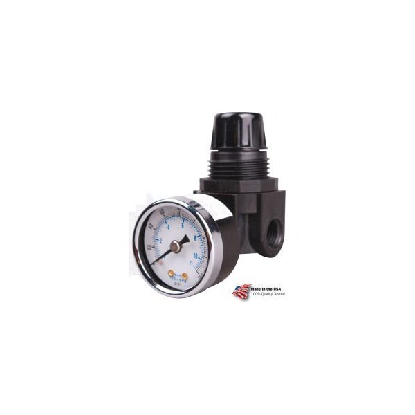Arrow Pneumatics Arrow Mini Air Regulator R262g, Glass Filled Nylon, 1/ ...