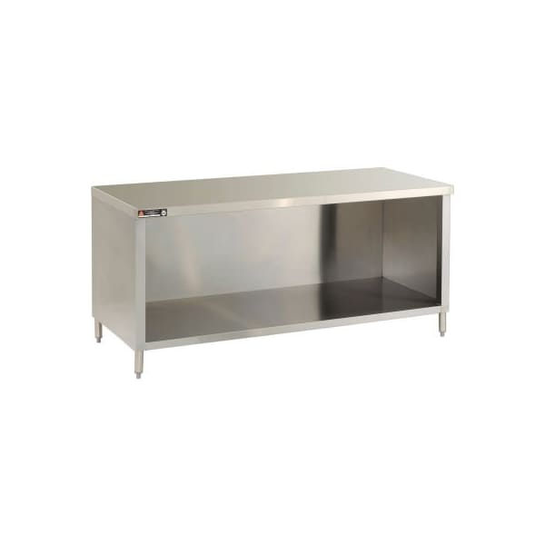 Aero Manufacturing Co. 304 Stainless Economy Flat Top Cabinet, Enclosed ...