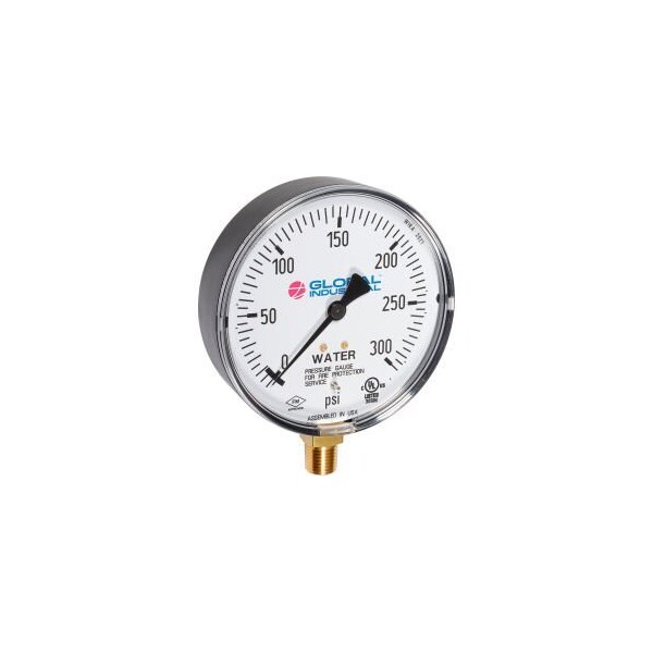Wika Instrument 4 Pressure Gauge 300 PSI 1/4 NPT Polycarbonate 52925866 ...