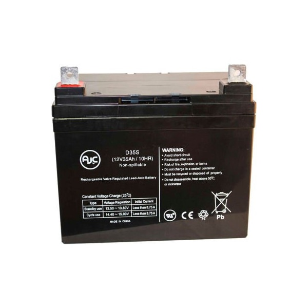 Battery Clerk AJC Pride 12V 35Ah Wheelchair Battery 12V-35Ah-Pride-12V ...