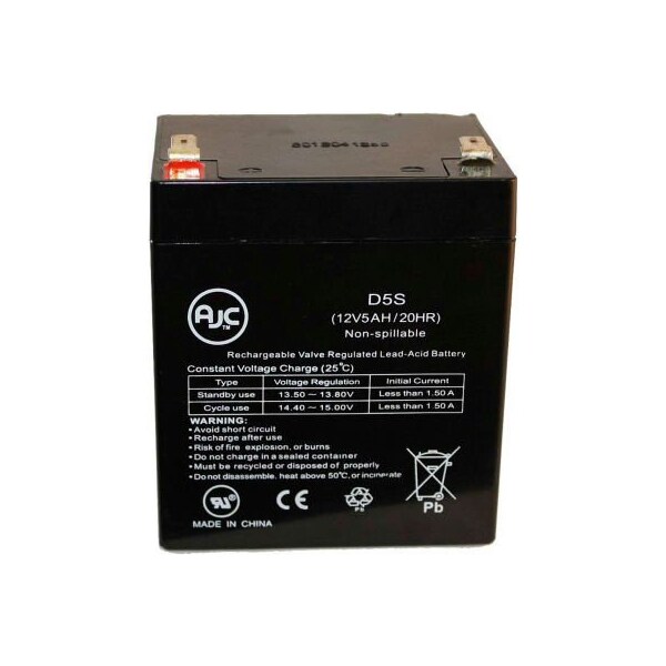 Battery Clerk UPS Battery, UPS, 12V DC, 5 Ah, Cabling, F2 Terminal ...