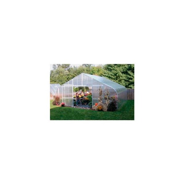 Clearspan 26x12x72 Solar Star Greenhouse w/Poly Ends and Drop-Down ...
