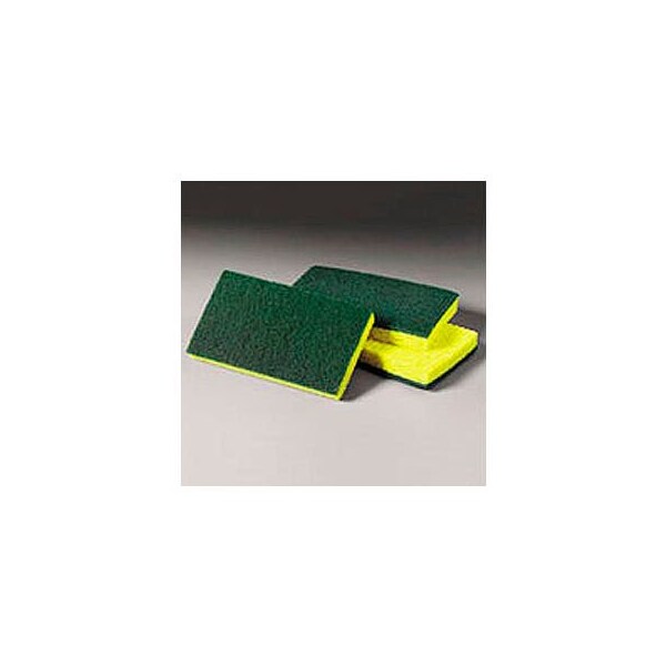 3M Scotch-Brite Medium Duty Scrubbing Sponge, Yellow/Green, 10 Sponges ...