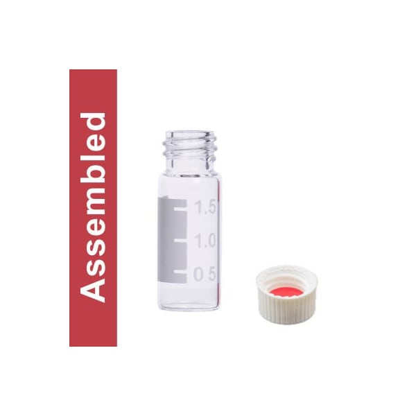 Cp Lab Safety. Wheaton MicroLiter Clear Screw Thread Vial Kit, MP, PTFE ...