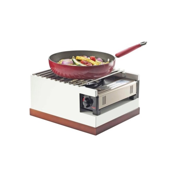 Cal-Mil Luxe Rectangular Riser 12" x 20" White and Stainless Steel 3025 ...