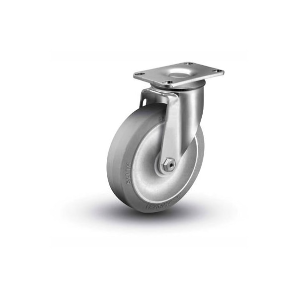 Colson 2 Series Swivel Plate Caster 2.02256.441 - Rubber on Polyolefin ...
