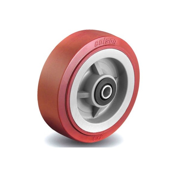 Colson 2 Series Wheel - 4 x 2 Polyurethane on Polyolefin 1/2 Roller ...