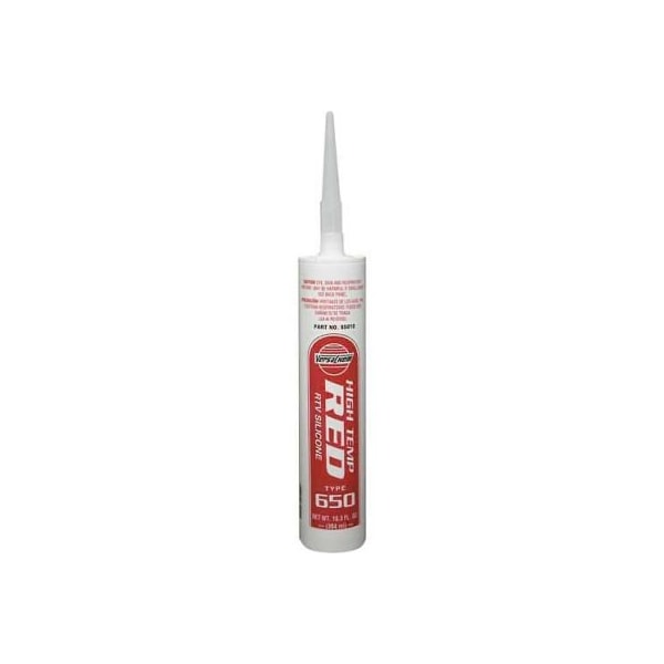 Itw VersaChem Hi-Temp Red Silicone, 65010, 10.3 Oz. Cartridge 65010 | Zoro