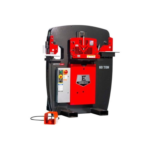 Edwards Mfg Co. 60 Ton Ironworker - 3 Phase, 460V w/ Hydraulic ...