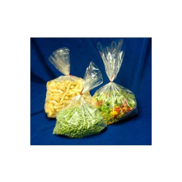 Lk Packaging Co Extruded Bottom Gusset Poly Bags, 15"W x 11"L, 1 Mil ...