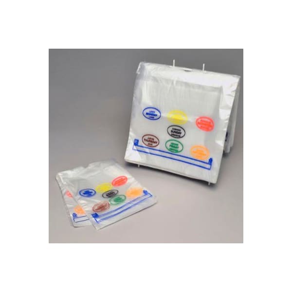Lk Packaging Saddle Pack Printed Portion Control Bags, All Days/7 ...