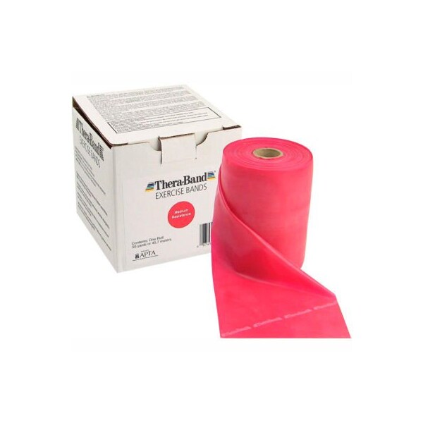 Fabrication Enterprises Thera-Band Latex Exercise Band, Red, 50 Yard ...