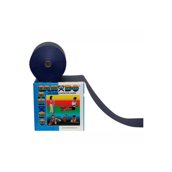 Fabrication Enterprises CanDo Latex-Free Exercise Band, Blue, 50 Yard ...