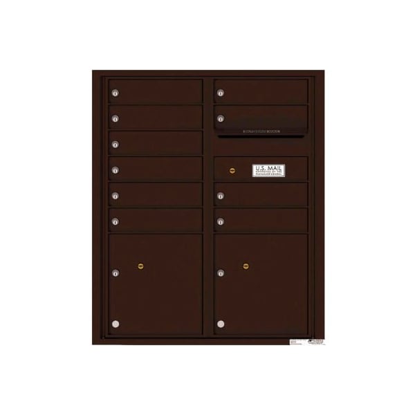 Florence Mfg Co Florence Versatile 4C Mailbox 4CADD-10, 37-1/4"H, 10 ...