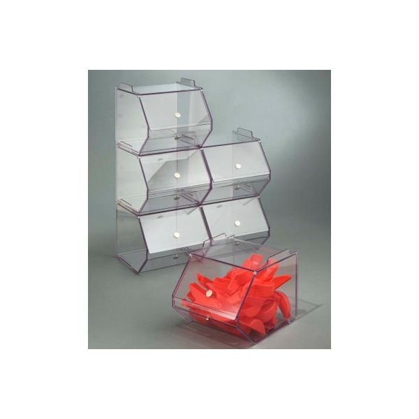 Ftr Enterprises Stackable Clear Acrylic Dispensing Bin with Magnet on ...