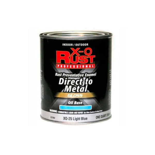 General Paint Interior/Exterior Paint, Gloss, Oil Base, Light Blue, 1 ...