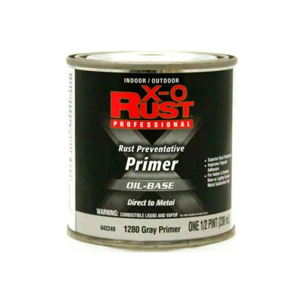 General Paint X-O Rust Oil Base Primer, Gray Primer, 1/2 Pint - 642249 ...
