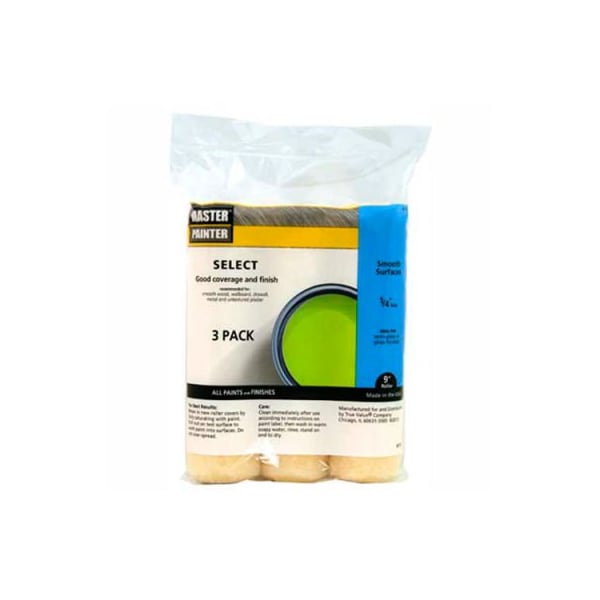 General Paint Master Painter 9" Select Roller Cover, 1/4" Nap, Knit ...