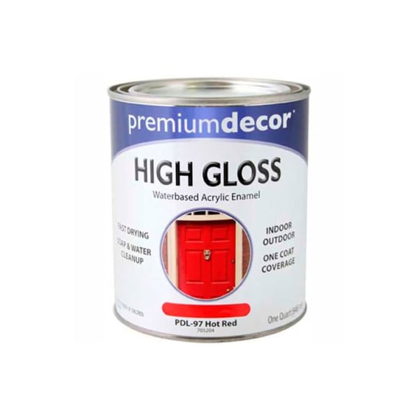 General Paint Premium Dcor Waterborne Acrylic Enamel, Gloss Finish, Hot ...
